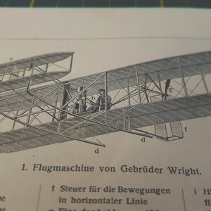 1907 Vintage Airplanes Lithograph Illustration - Etsy