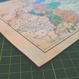 1925 Vintage Map of Germany in the Early 19th Century - Etsy