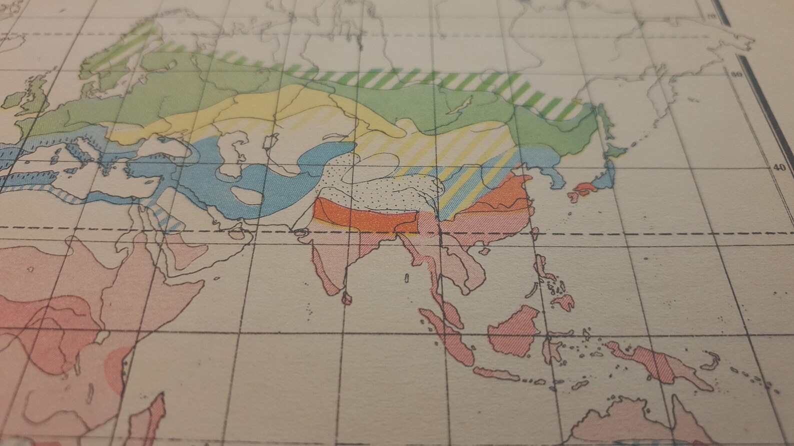 1950 Vintage World Map - Etsy