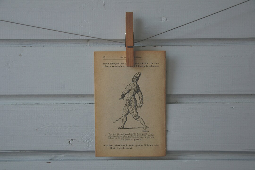 1917 Vintage Fencing Lithograph Illustration - Etsy