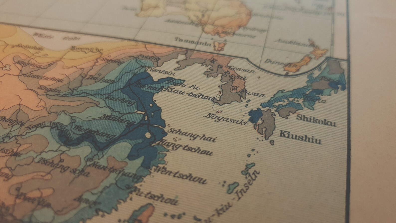1907 Vintage Population Density World Map - Etsy