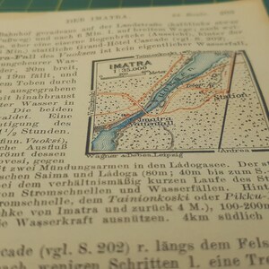 1912 Vintage Imatra Map - Etsy