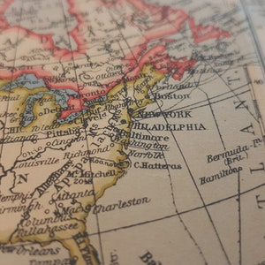 1936 Vintage Map of the Americas - Etsy