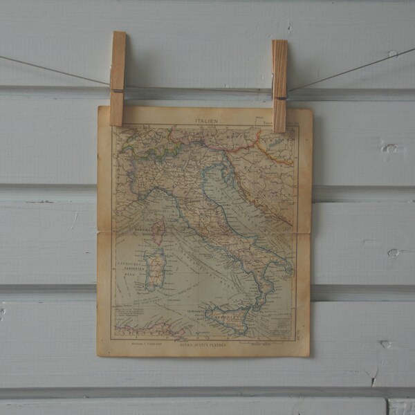 Italy Map - Etsy