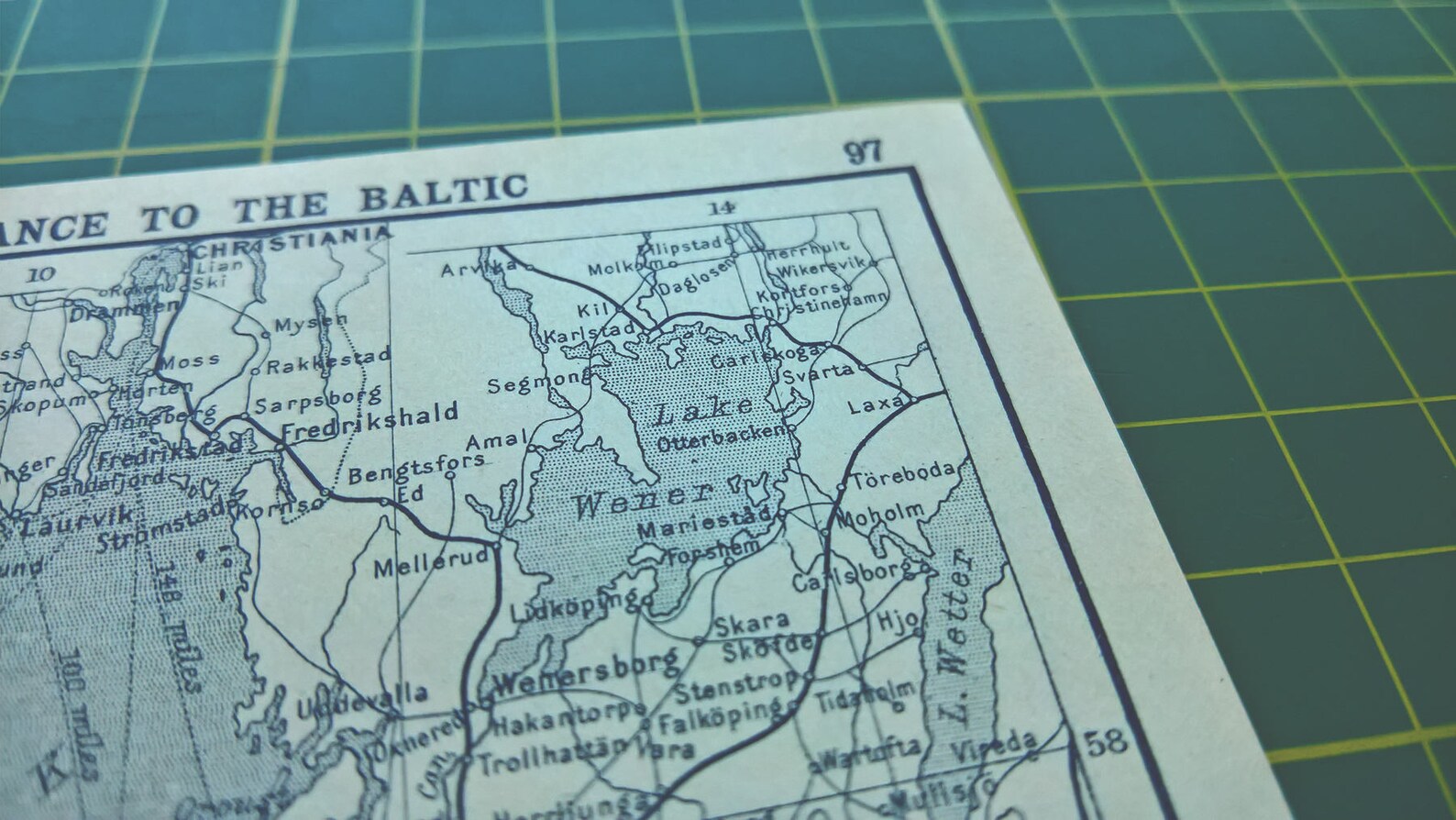 1910s Vintage Map of Denmark | Etsy