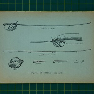 1917 Vintage Fencing Lithograph Illustration - Etsy
