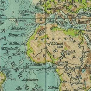 1936 Vintage World Map - Etsy