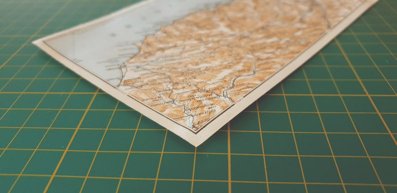 1928 Vintage West Italian Riviera Map | Etsy