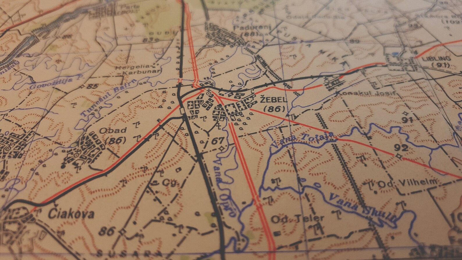 1950 Vintage West Romania Map | Etsy