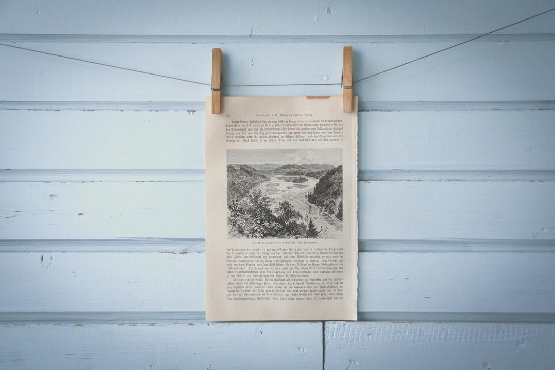 1897 Vintage Missouri River Lithograph Illustration - Etsy