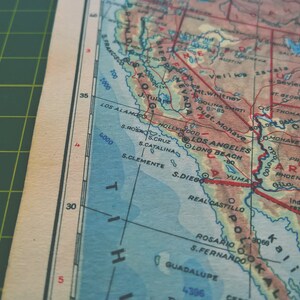 1951 Vintage USA Map - Etsy