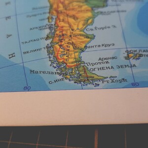 1970 Vintage Map of the Americas - Etsy