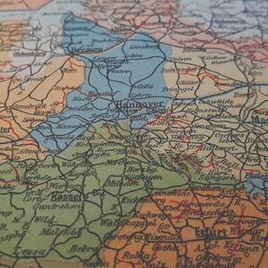 1907 Vintage Railways Map of Germany - Etsy