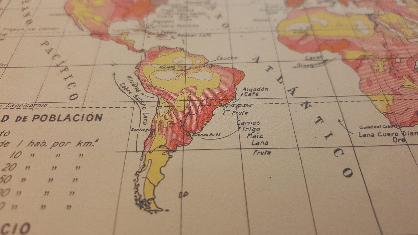 1950 Vintage World Map - Etsy