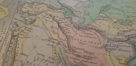 Asia Political Map Of 1880