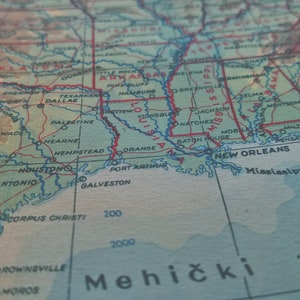 1951 Vintage USA Map - Etsy