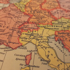 1950 Vintage Map of Europe - Etsy