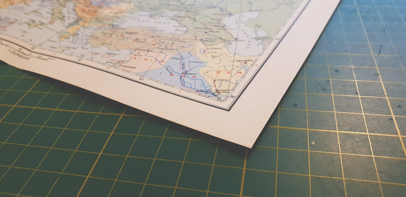 1956 Vintage Map of Europe - Etsy