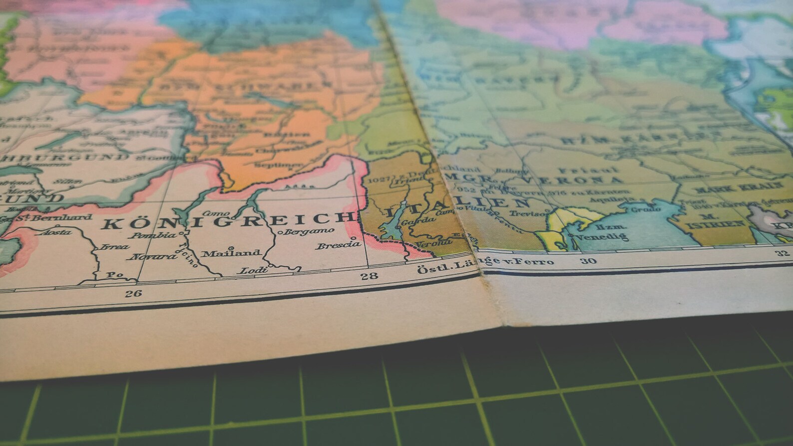 1908 Vintage Map of Germany in 10th Century | Etsy