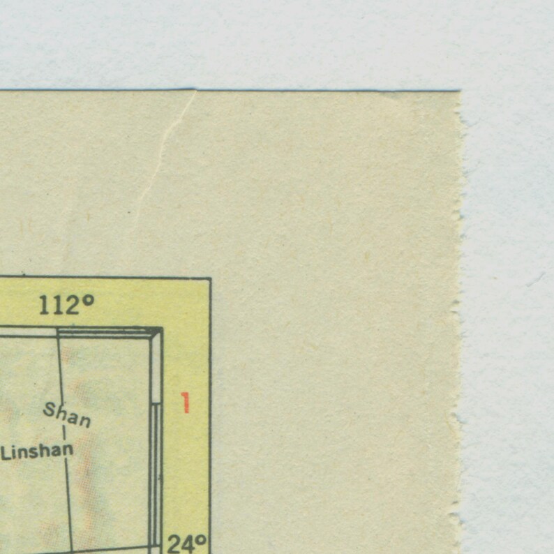 1955 Vintage Southeast Asia Map | Etsy