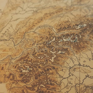 1884 Vintage Central Europe Map - Etsy