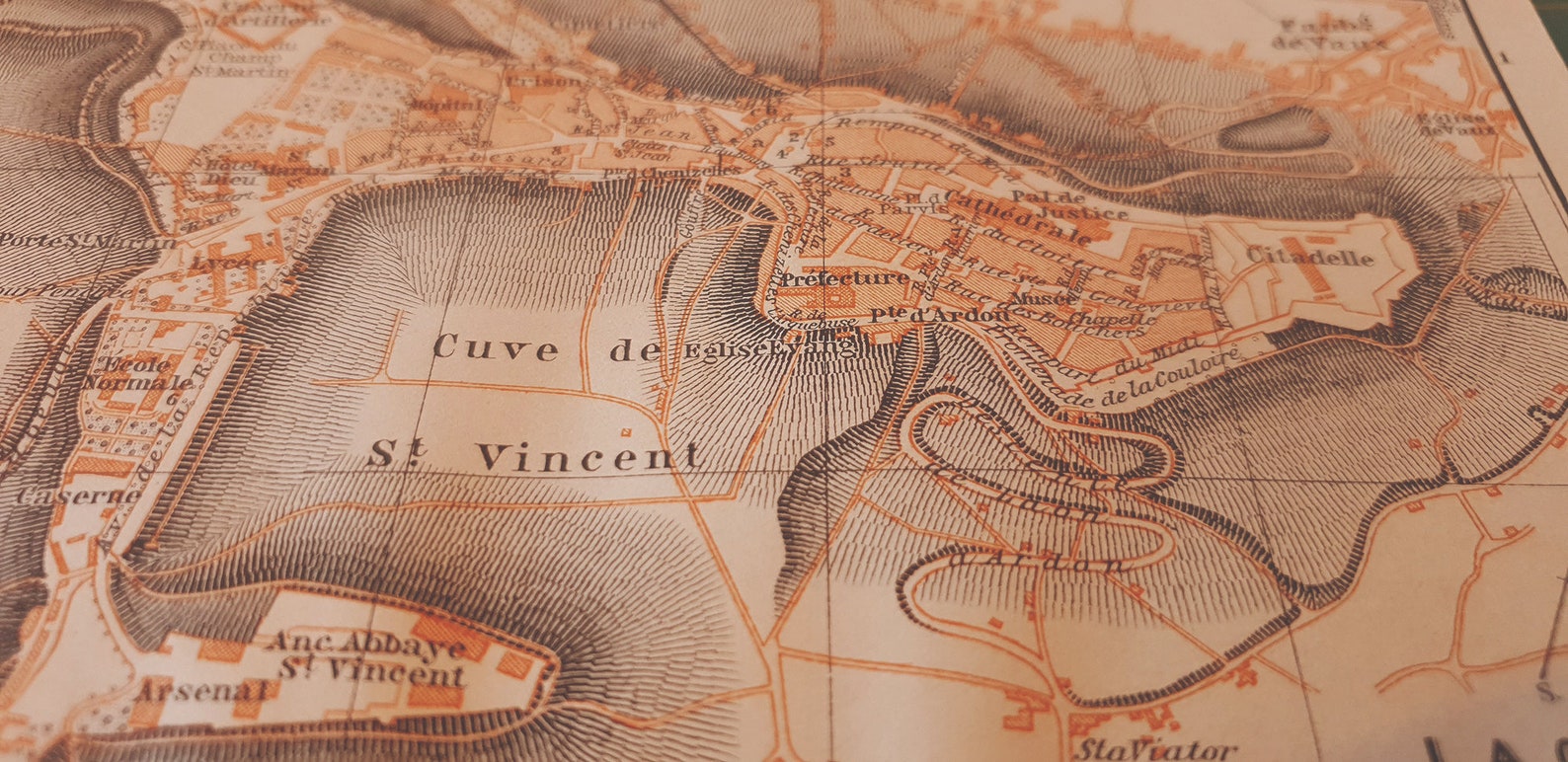 1908 Vintage Laon Map | Etsy