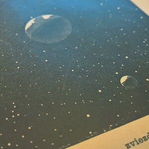 1895 Vintage Earth in Space Lithograph Illustration - Etsy