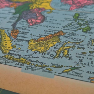 1956 Vintage Map of India & Southeast Asia - Etsy