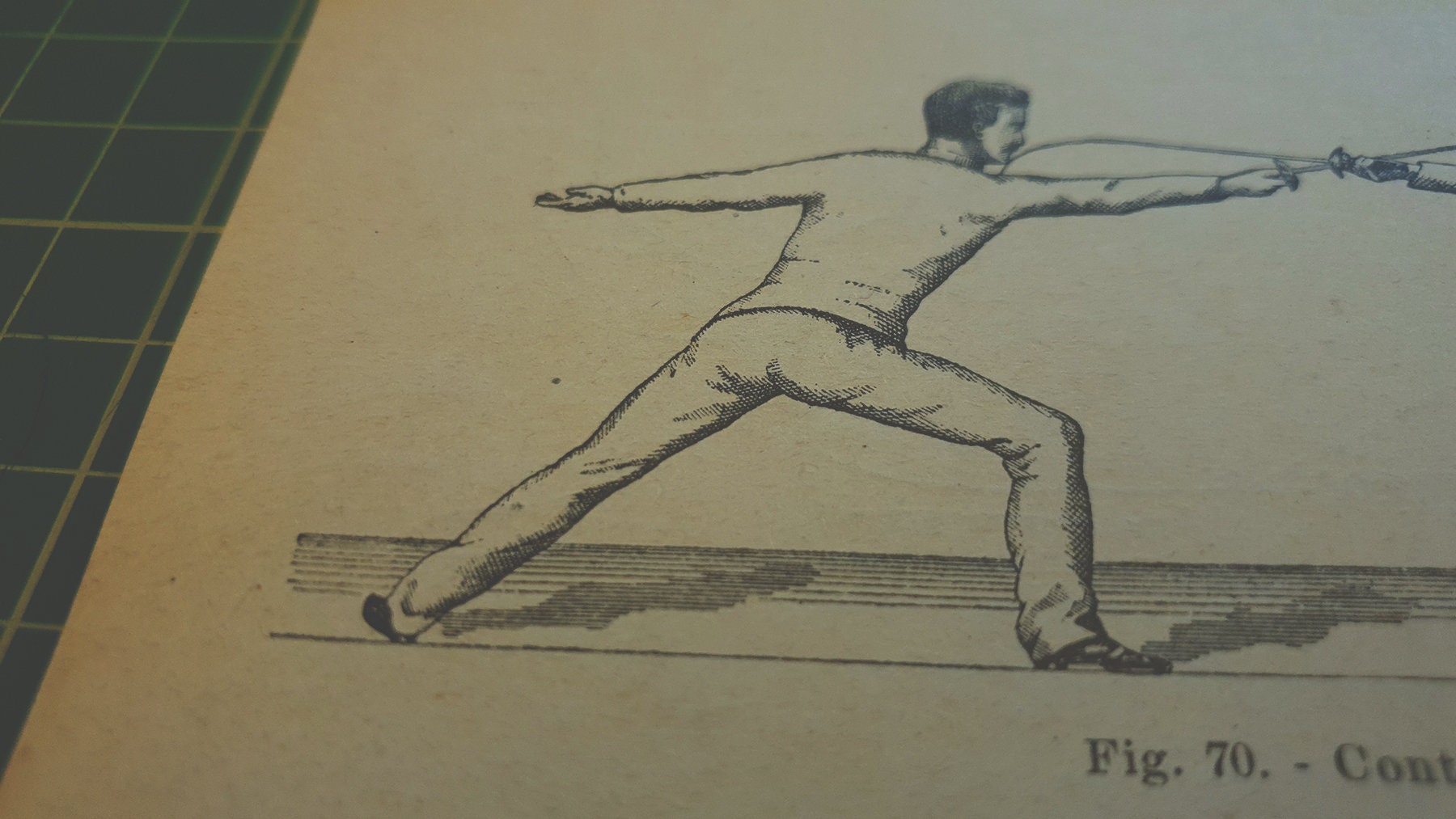 1917 Vintage Fencing Lithograph Illustration | Etsy