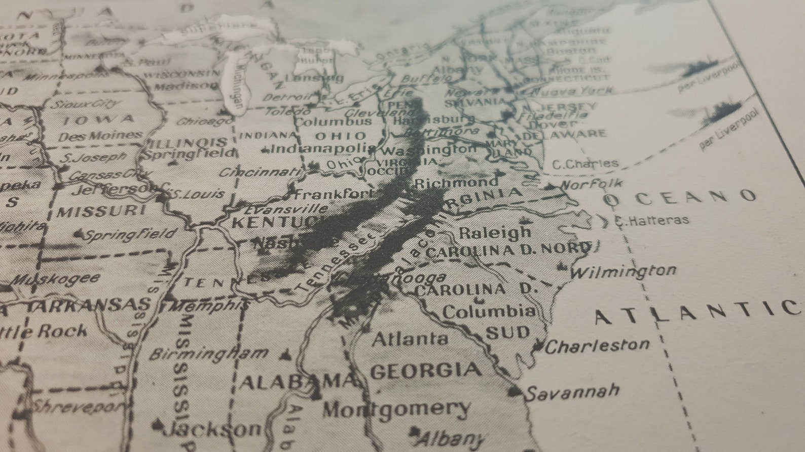 1935 Vintage Map of USA - Etsy