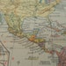 1939 Vintage Map of the Americas - Etsy