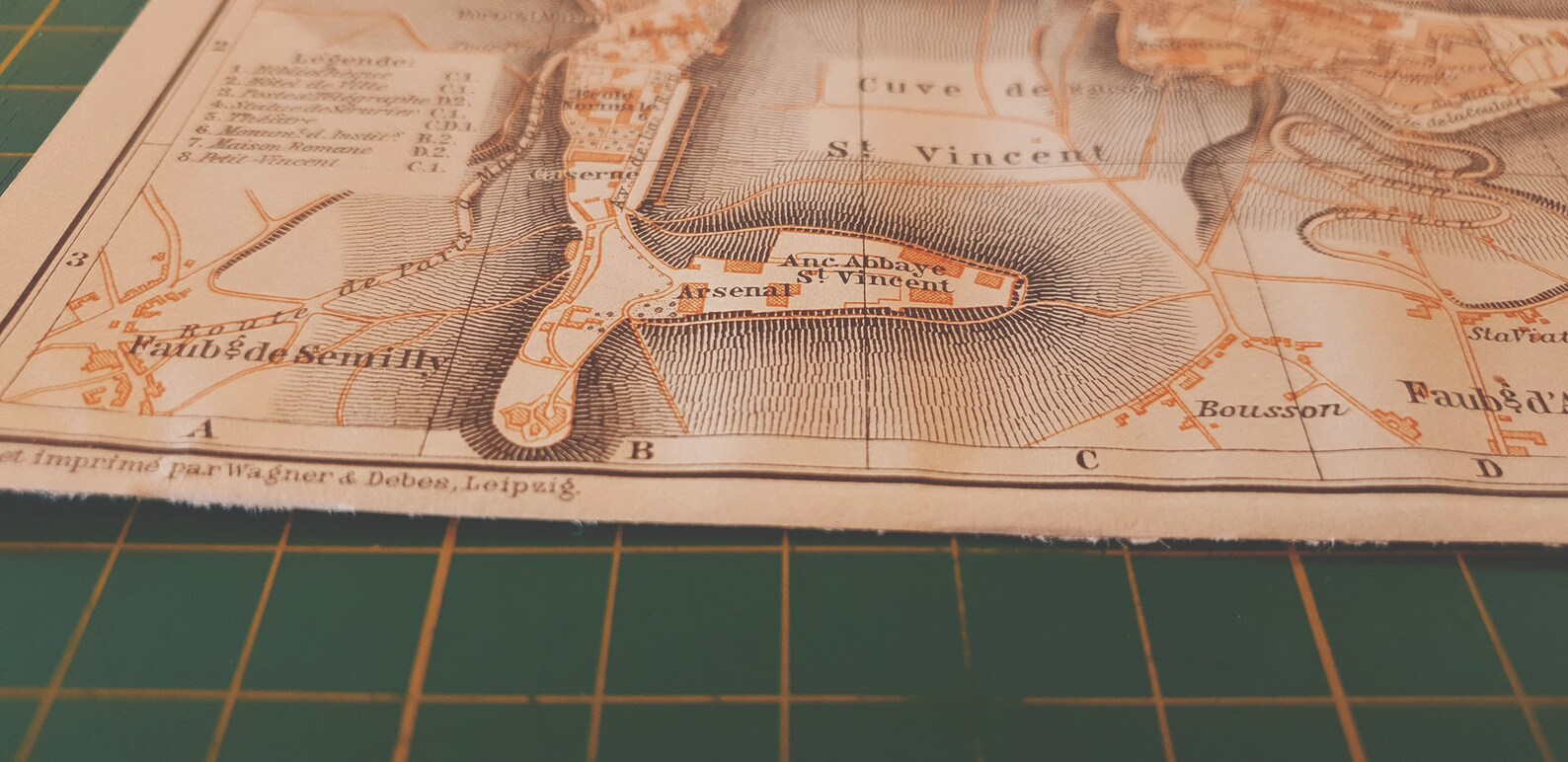 1908 Vintage Laon Map | Etsy