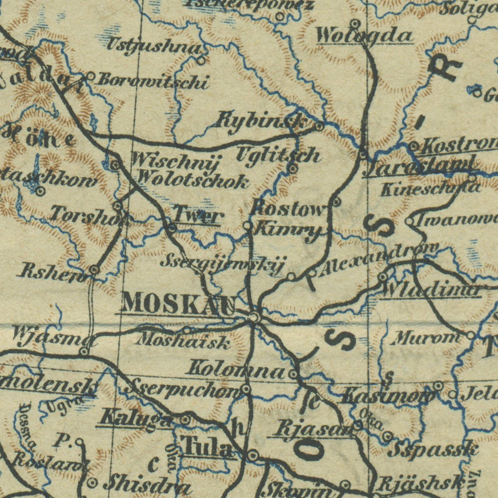 Map Of Russia In 1900 - Map