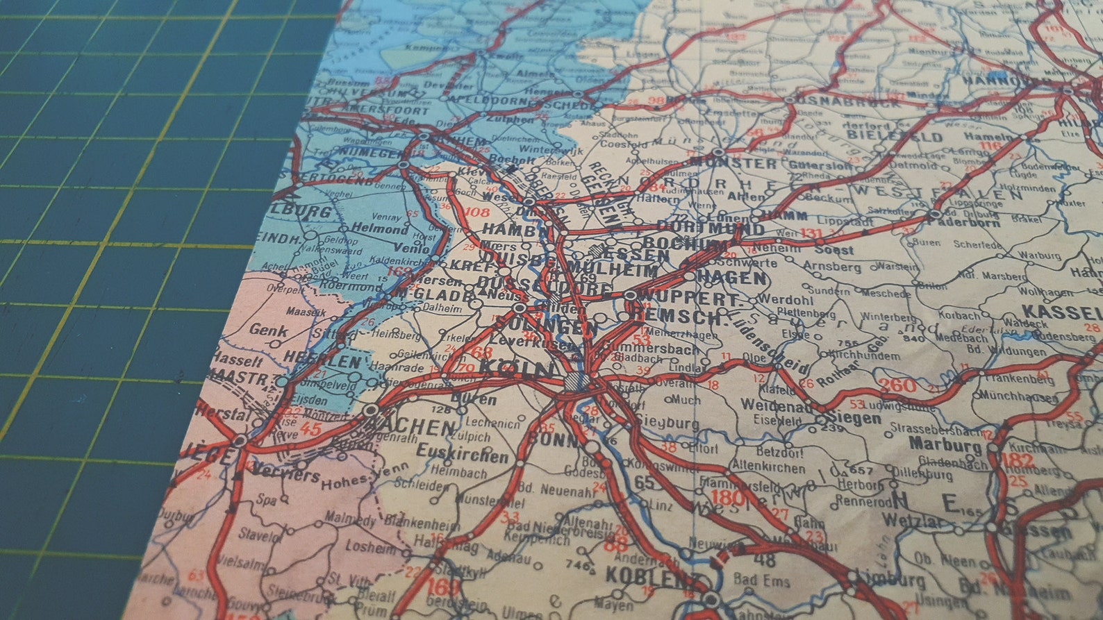 1964 Vintage Germany Map - Etsy