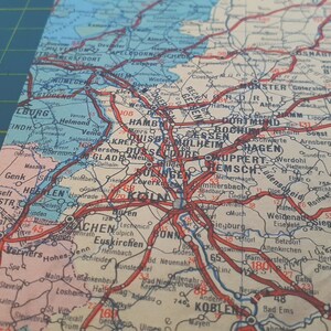 1964 Vintage Germany Map - Etsy