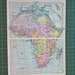 1910s Vintage Map of Africa - Etsy