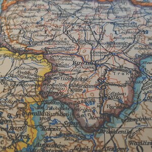 1936 Vintage Baltic States Map - Etsy