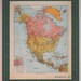 1936 Vintage North America Map - Etsy