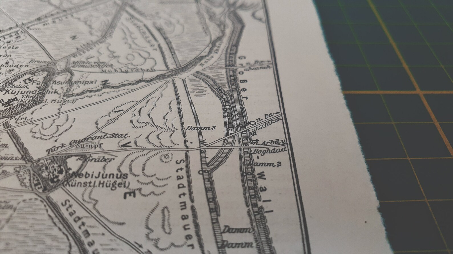1907 Vintage Mosul & Nineveh Map - Etsy