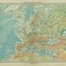 1956 Vintage Map of Europe - Etsy