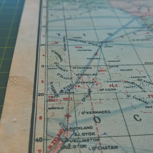 1951 Vintage World Map - Etsy