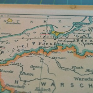 1925 Vintage Map of Germany in the Early 19th Century - Etsy