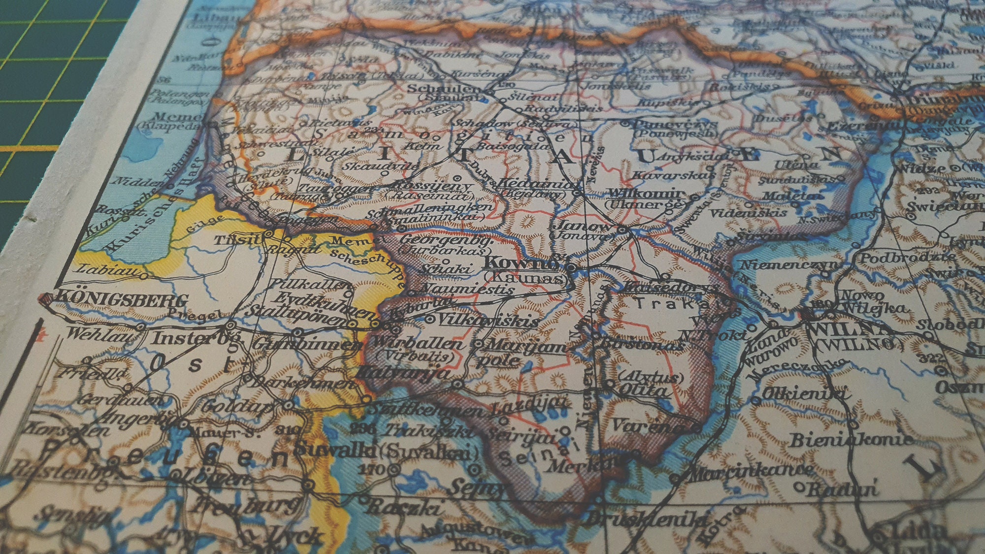 1936 Vintage Baltic States Map - Etsy
