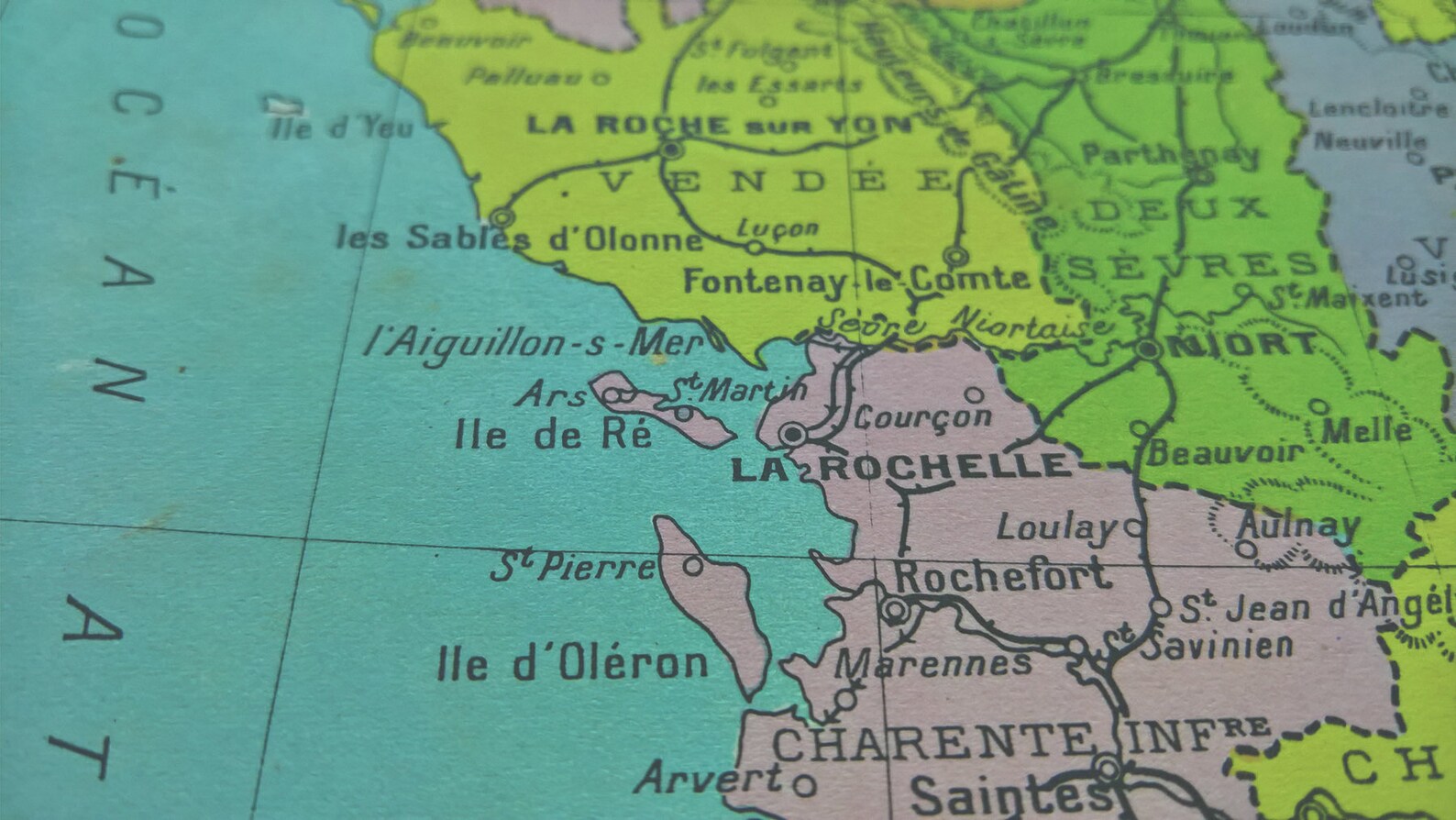 1936 Vintage Southwest France Map - Etsy