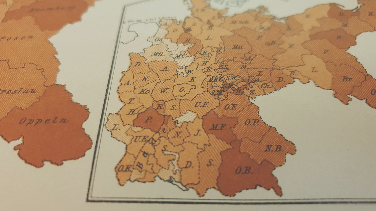 1907 Vintage Germany Crime Map | Etsy