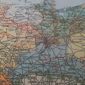 1907 Vintage Railways Map of Germany - Etsy