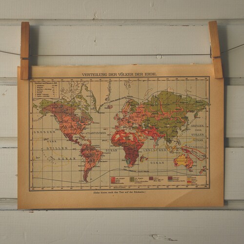 1920s Vintage World Blank Map - Etsy