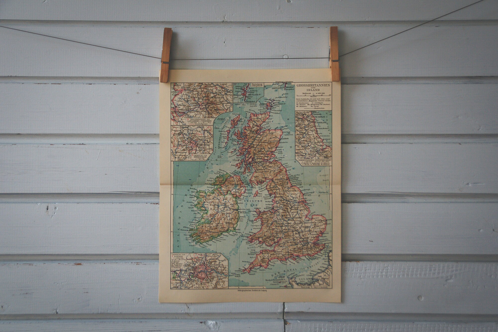 1932 Vintage UK Map - Etsy