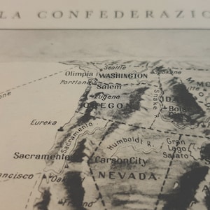 1935 Vintage Map of USA - Etsy