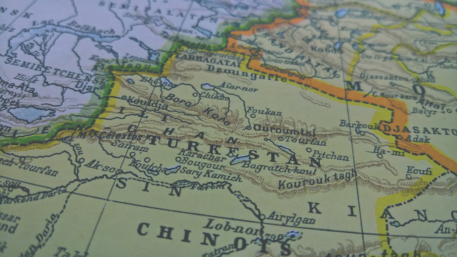 1924 Vintage Map of China - Etsy